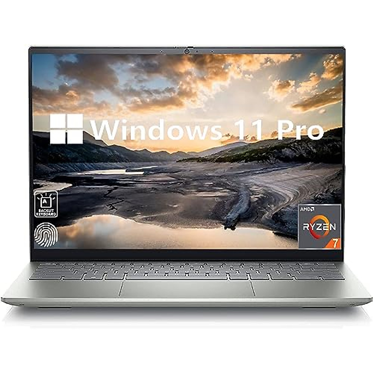 Dell Inspiron 14 Inch FHD Business Laptop, AMD Ryzen 7 5825U, 32GB RAM, 1TB SSD, Windows 11 Pro, Fingerprint Reader, Backlit Keyboard, SD Card, USB-C, HDMI