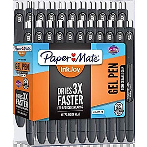 InkJoy Gel Pens, Medium Point, Black, 22 Count (Black, 22-Count)