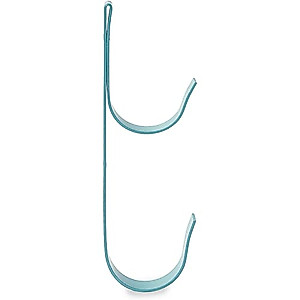 Okuna Outpost Set of 4 Pole Hanger Hooks for Pool Supplies, Lightweight Garden Tools (Blue)