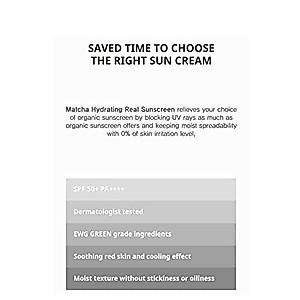 B_LAB Matcha Hydrating Real Sun Screen 50ml