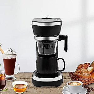 JAVASTARR Coffee Maker with Grinder Built in, Coffee Grinder and Maker All in One, Bean to Cup Grind and Brew Coffee Maker, Capacity 12-15 Oz Steam Pressure Technology Grinding Coffee Makers