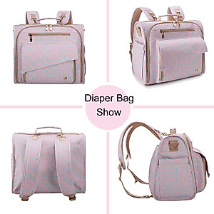 ALLCAMP OUTDOOR GEAR Diaper Bag Backpack Large, Support Baby Stroller, Converted Into a Tote Bag