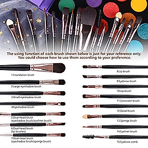 UCANBE Eyeshadow Palette with 15Pcs Brushes Makeup Set, Pigmented 86 Colors Make Up Palettes Sets, Matte Shimmer Glitter Eye Shadow Pallet Highlighters Contour Blush Powder Brush Beauty Kit