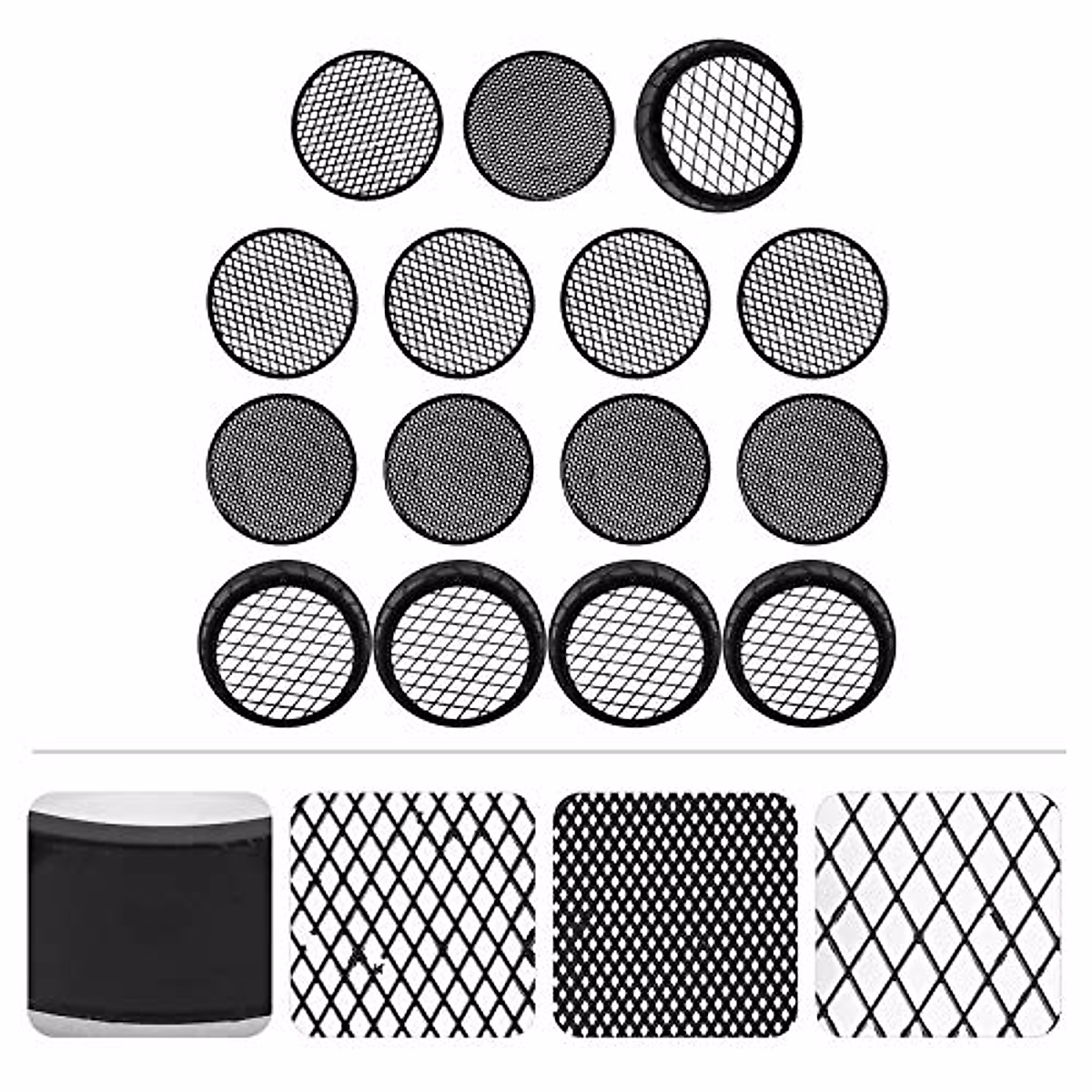 DOITOOL 20pcs Classifier Sifting Pan Outdoor Gold Panning Soil Sifter Sieve Mesh Screen Classifier for Garden Outdoor