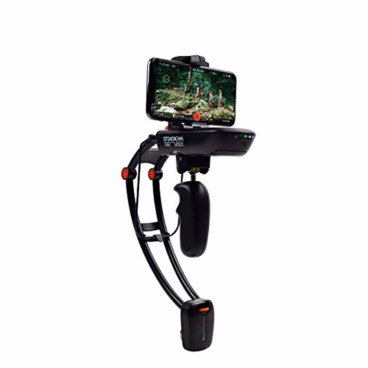 Steadicam Volt Electronic Handheld Gimbal Stabilizer for All IPhone XS, XS Max & XR, All Samsung S9/S9+ & GoPro Hero, Black, compact