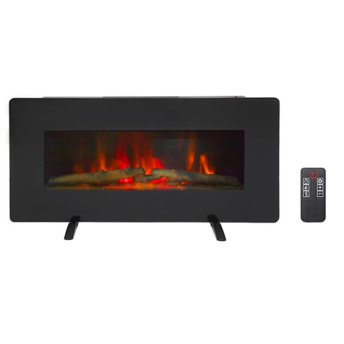36 Inch Electric Fireplace, Ultra-Thin Recessed Wall Mounted Fireplace for Living Room/Bedroom with Remote Control, Adjustable Flame, 6H Timer, 1400W