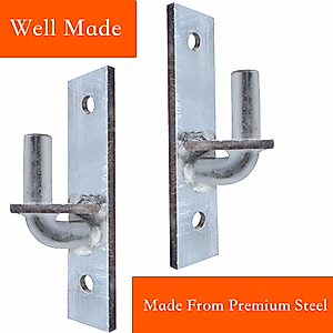Jikacok Wall Mount Gate Hinge, Sturdy Fence Gate Hinges Fence Post Chain Link Gate Hinge. 4 Pack Sturdy Wall Mount Gate Hinges with 5/8 Hinge Pin