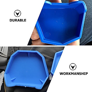 MrHugoo 6 Pcs Blue Base Former Kit Dental Lab Model Base Set Plaster Mold Filling Gypsum Base