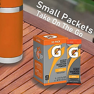 Gatorade Thirst Quencher Powder Packets Orange Flavor - Pack of 3 (30 Counts in total) by SUPREME BOX