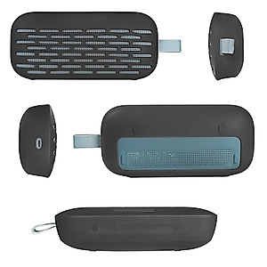 HUAYUWA Silicone Cover Sleeve (Black) Compatible for Bose SoundLink Flex Bluetooth Portable Speaker
