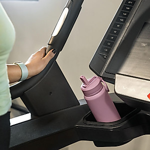 Hydrapeak 32oz Sport Insulated Water Bottle with Straw or Chug Lid, Premium Stainless Steel Water Bottles, Leak & Spill Proof, Keeps Drinks Cold for 24 Hours, Hot for 12 Hours (32oz, Bubblegum)