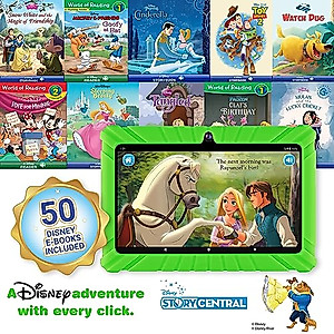 Contixo Kids Tablet Bundle V8, 7-inch HD, Ages 3-7, Toddler Learning Tablet with Camera, WiFi, Parental Control & Kid Safe 85dB Bluetooth On The Ear Headphones Bundle Pink, Perfect for Back to School