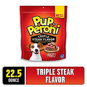Pup-Peroni Triple Steak Flavored Dog Treats, 22.5 Ounce