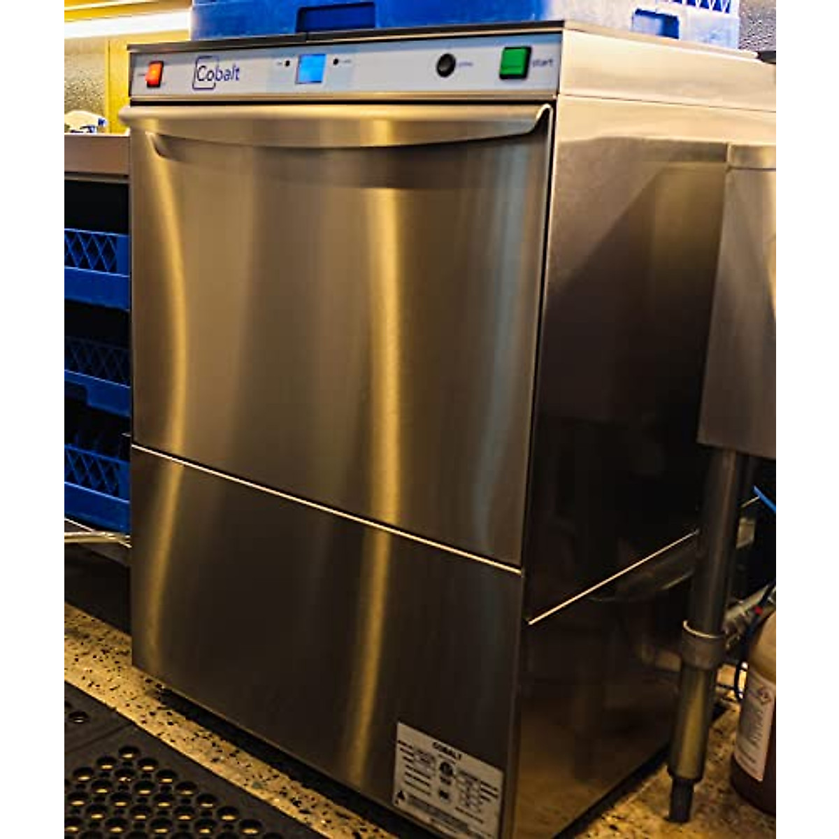 Cobalt 2700HT - High-Temp Undercounter Commercial Dishwasher/Glasswasher Built-in Booster, Built-in Detergent & Rinse Aid Pumps, 24 racks/hr, 208-230V