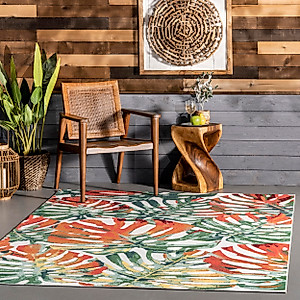 nuLOOM Contemporary Floral Janice Area Rug, 9x12, Multi