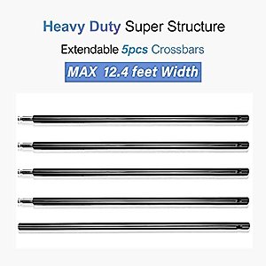 LimoStudio (Heavy Duty) 12.4 ft. Wide x 10 ft. Tall Backdrop Stands, High Stability with 1.45" Thick Pole, Adjustable Width & Length, Background Support System Kit with Super Spring Clamps, AGG1782