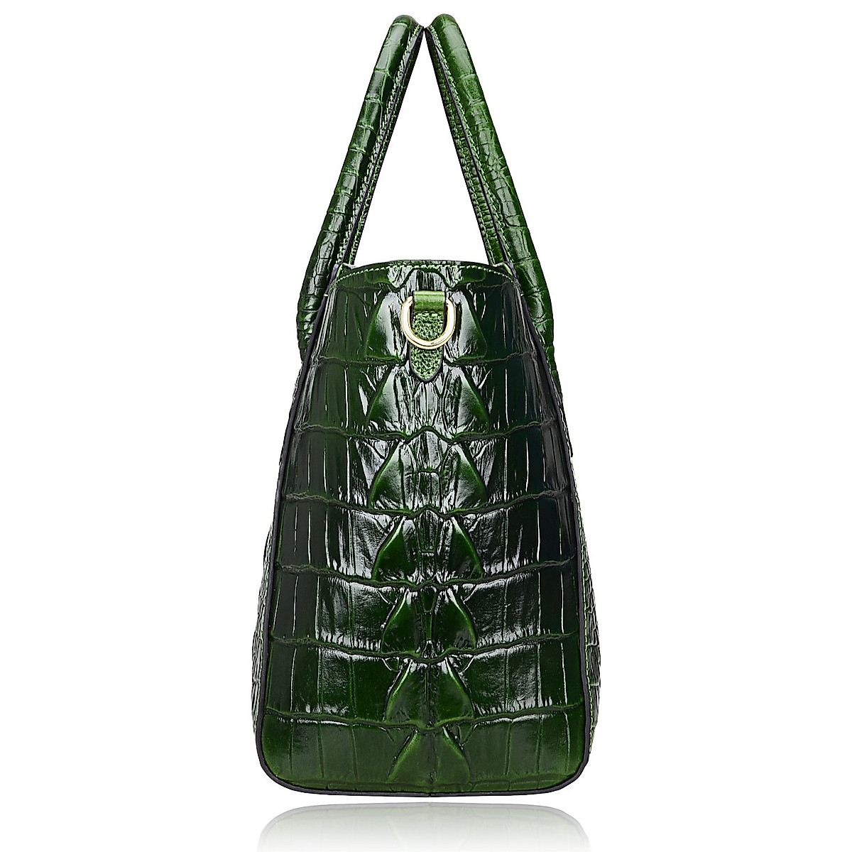 PIJUSHI Designer Crocodile Handbags for Women Genuine Leather Purses Top Handle Shoulder Bag (6082 Purple)