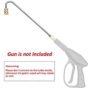 STYDDI Pressure Washer Gutter Cleaner Attachment, Pressure Power Washer Gutter Cleaning, 4000 PSI, 13 Inch, 1/4 Quick Connect