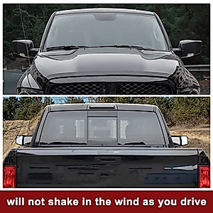 Clip On Mirror Extension for Ram 1500, KEWISAUTO Snap & Zap Towing Side Mirror Extensions Towing Clip on Exterior Rearview Mirror Extend Cover for 2009-2017 Dodge Ram 1500 2500 3500 Accessories