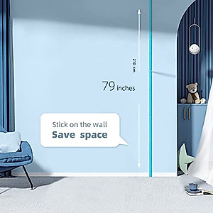 SNOPARD Growth Chart, Baby Height Chart,Spliced Height Ruler, Kids Height Measurement for Wall Sticker, Sliding Measuring Ruler for Nursery School Clinic with High Precision,79 inch (Green）