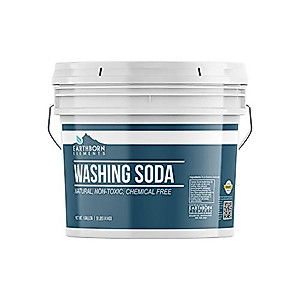 Earthborn Elements Borax Powder, Washing Soda, Soap Flakes (1 Gallon ea.) Multipurpose for cleaning & laundry, Resealable Bucket
