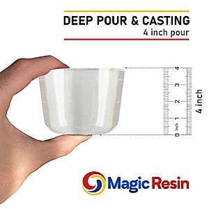 Deep Pour Epoxy Resin for River Table | 3 Gallon (11.4 L) | 4'' Deep Pour & Casting Epoxy Resin Kit | Low Odor | Crystal Clear and High Gloss | for River Tables, Deep Pour, Casting