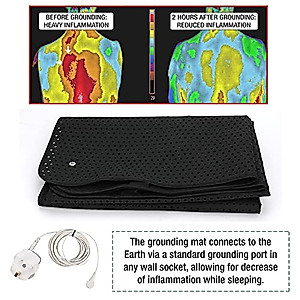 Grounding Mat, Grounding Sleep Mat for Bed, Earthing Mat Mattress Cover for Grounding While Sleeping, Grounding Sleep Pad for Earth Relieve Pain (27"x71"Half Size)