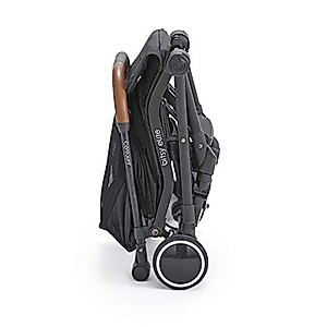Contours Bitsy Elite Compact Fold Lightweight Travel Baby Stroller and Toddler Stroller with Adapter Free Infant Car Seat Compatibility, Reclining Seat, Easy One-Hand Fold - Onyx Black