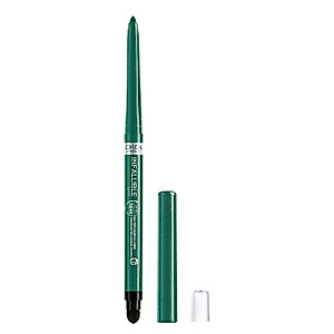 L'Oreal Paris Infallible Grip Mechanical Gel Eyeliner Pencil, Smudge-Resistant, Waterproof Eye Makeup with Up to 36HR Wear, Emerald Green, 1 Kit