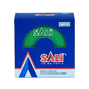 Sali 10 Pack Diamond Polishing Pads 4 Inch Wet Granite Stone Polish Pad Kit for Drill, Grinder, Polisher Polishing Pad for Concrete Marble Stone Countertop Quartz 50 Grit