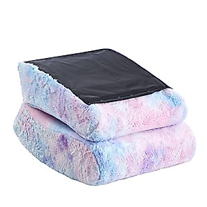 Heritage Kids Faux Fur Video Rocker Gaming Chair, Purple 21D x 16.1W x 23.2H in