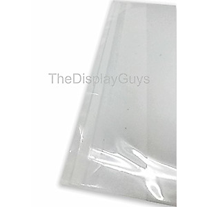 The Display Guys, 25 Pcs 10 7/16“x 15 1/4” Clear Self Adhesive Plastic Bags for 10x15 inches Picture, Poster, Photo Framing Mats