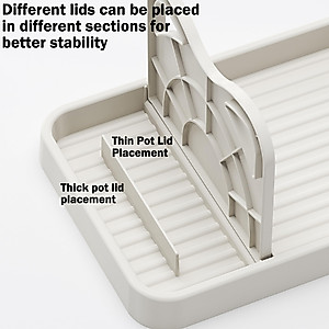 H&W 2Pcs Spoon Rest with Lid Holder,Foldable Spoon Holder for Kitchen Counter,Cat Pot Lid Holder for Spoons,Pot Lids,Spatulas,Utensils,Forks(2pcs Black)