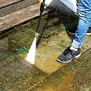 PowRyte Electric Pressure Washer with Hose Reel, Foam Cannon, 4 Different Pressure Tips, Power Washer, 3900 PSI 2.4 GPM