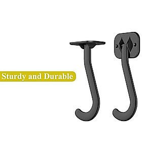 Dobango Folding Banana Hanger Hook Black 1 Pack, Self Adhesive Banana Holder Under Cabinet