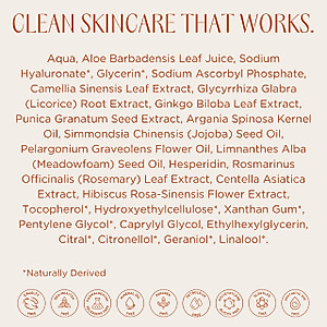 InstaNatural Hyaluronic Acid Serum for Face, Brightens, Hydrates, Reduces the Look of Fine Lines and Wrinkles, with Vitamin C, Jojoba Oil, and Aloe Vera, 2 Fl Oz