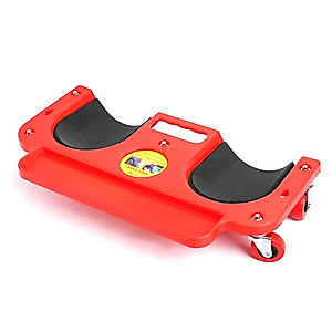 WINTOOLS Rolling Knee Creeper/Pads ABS High-Impact Frame with 5 Swivel Castors, Tool Tray Holder