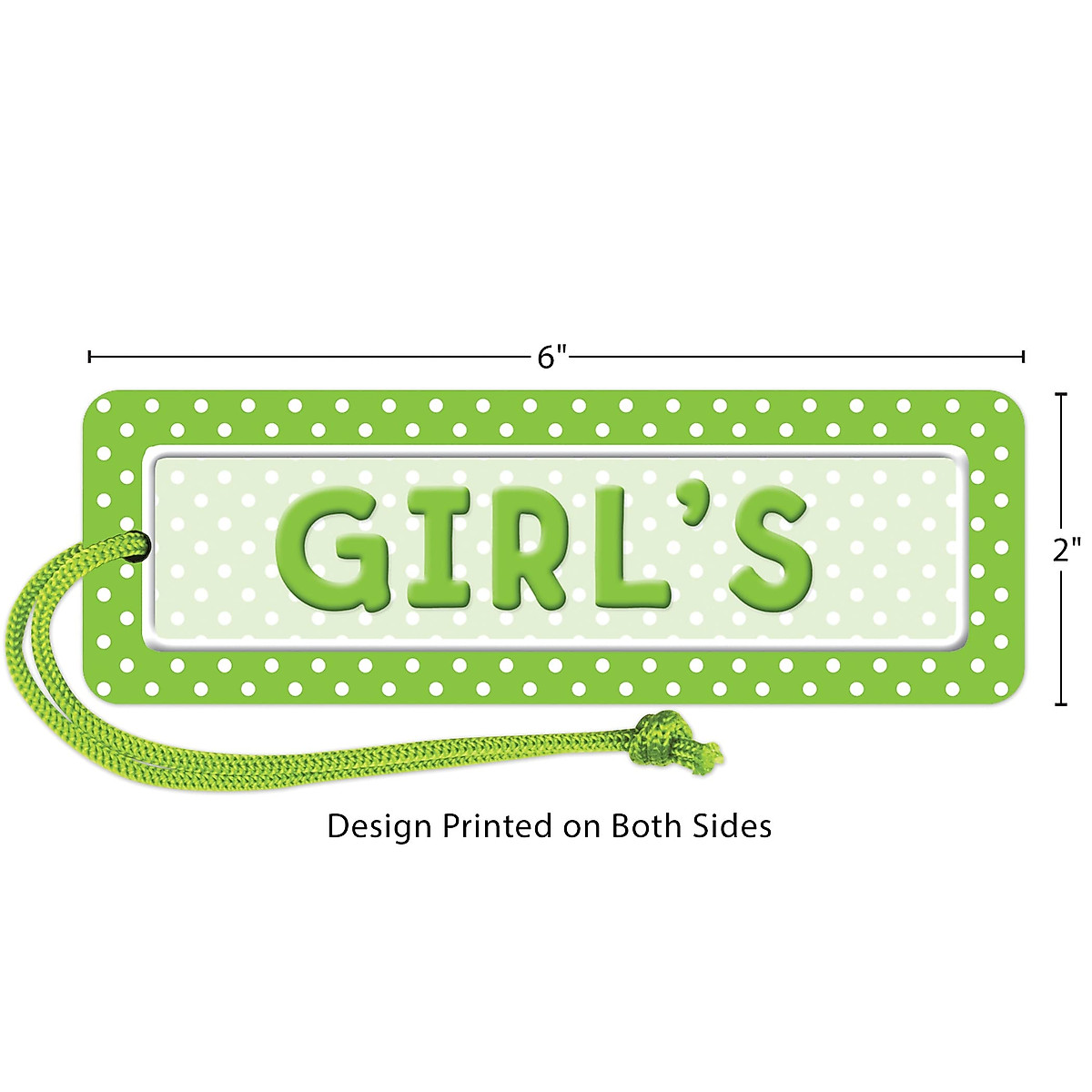 Teacher Created Resources Polka Dots Girls Pass (green), Green (4754)