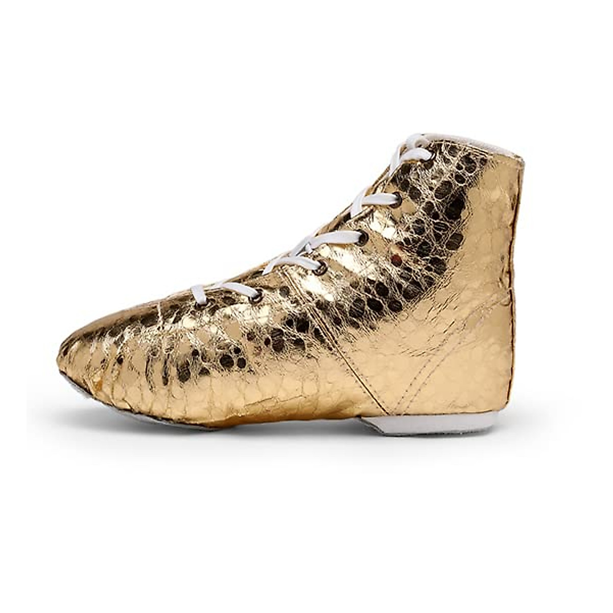 Women Jazz Shoes Split Sole Kids Gold Dancing Sneakers Ankle Boots for Men 9 M US Women