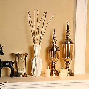 WILLBOND 64 Feet 30 Packs Ply Pip Berry Garland for Christmas Winter Indoor Outdoor Decor Head Wreaths Wedding Crowns (White)