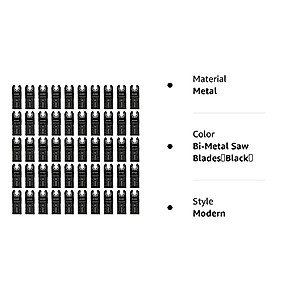 HOTBEST 50 Pack Bi-Metal Oscillating Multi Tool Quick Release Saw Blades Multitool Blade Fits for Porter Cable,Rockwell,Makita,Black & Decker Dremel etc.