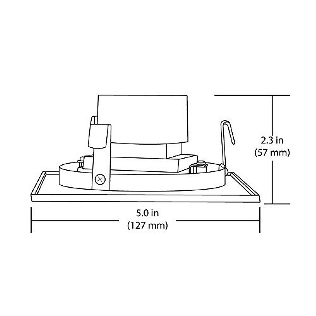 NICOR Lighting DQR4MA11202KWH LED Downlights, Matte White