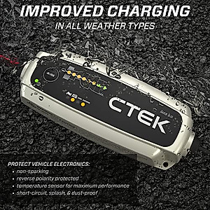 CTEK (40-255) CT5 Time To Go-12 Volt Battery Charger and Maintainer with Accessories