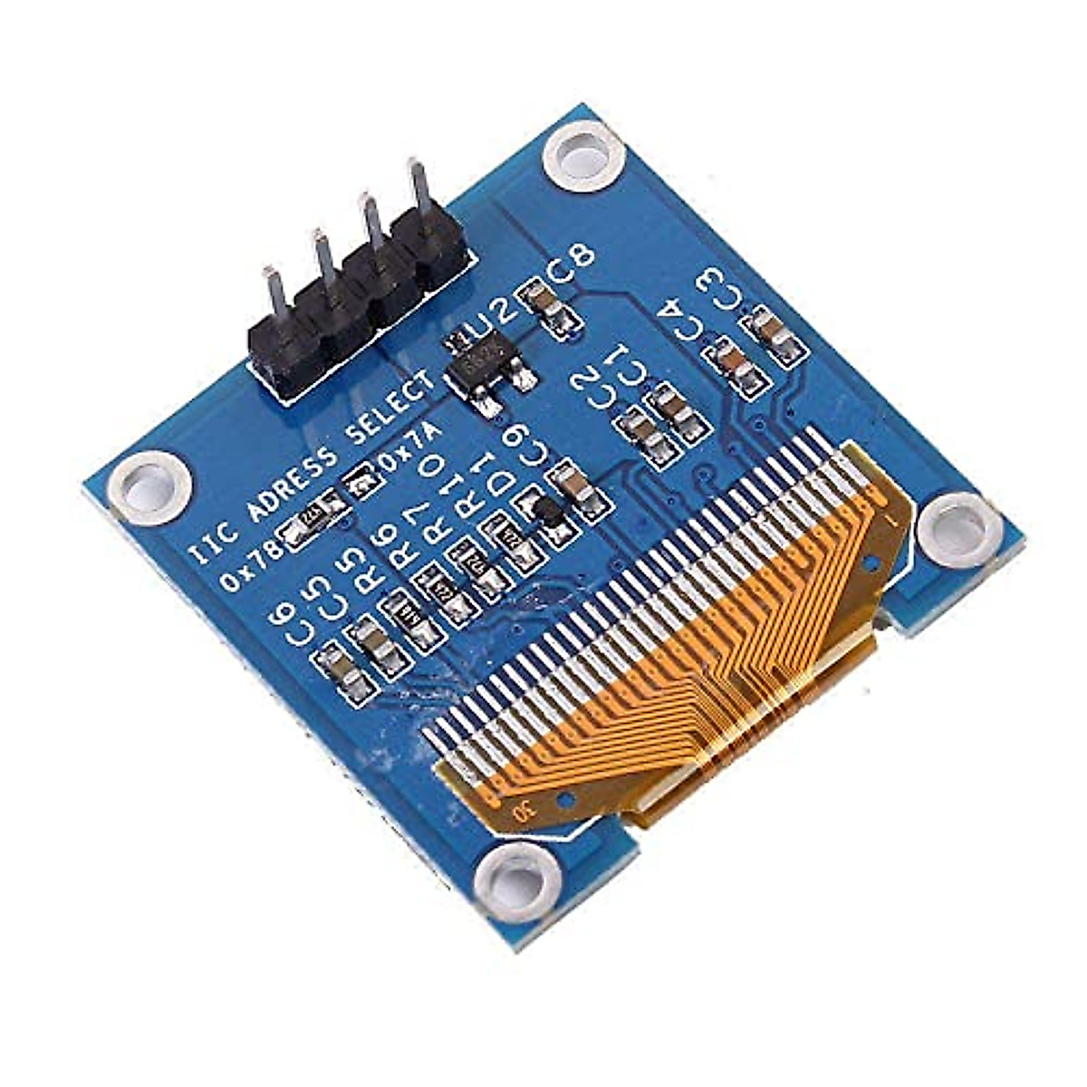 0.96 inch Blue OLED Display Module IIC Serial 128X64 I2C SSD1306 12864 LCD Screen Board GND VCC SCL SDA for Arduino