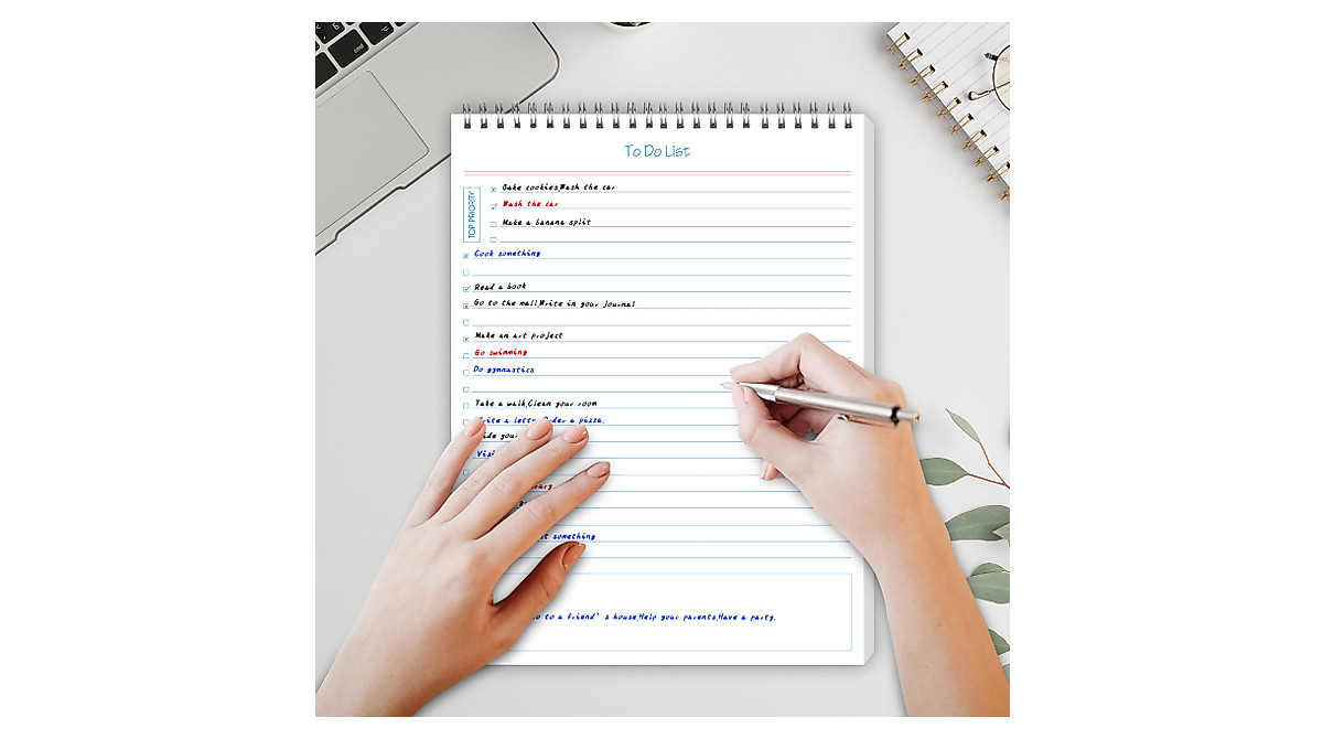 Daily To-Do List Notepad for Organizing Tasks & Appointments