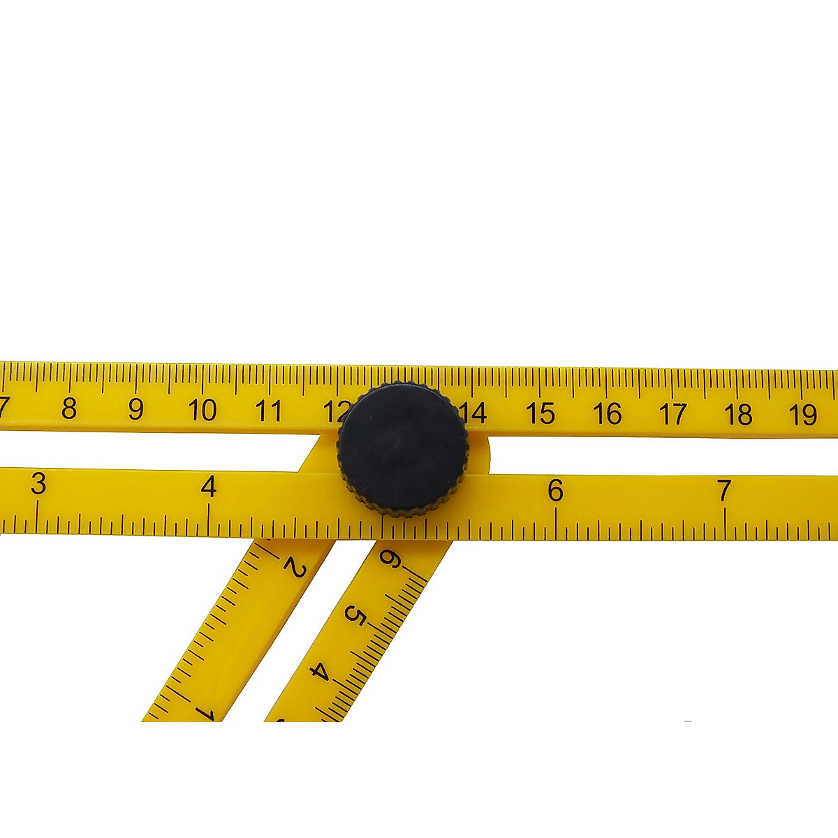 Zhengrun Multi-Angle Measuring Ruler 4-sided measuring ruler Template Tool Angularizer Ruler for Carpenters, Woodworkers, Builder(1pack)