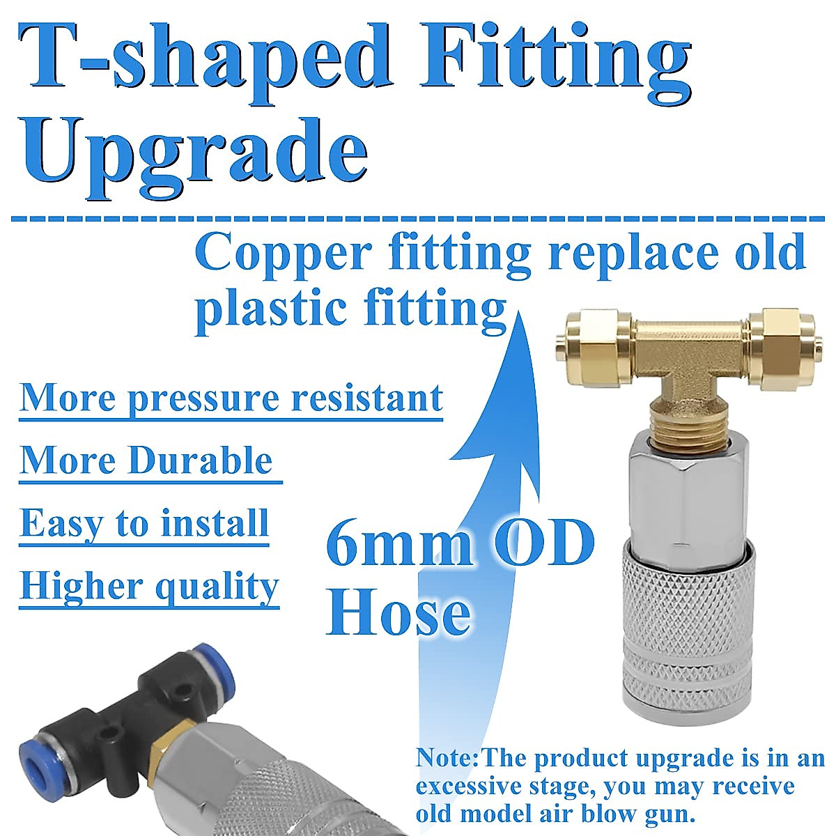 Beduan Air Blow Gun Kit with 16ft Long Pneumatic Pu Hose, Heavy Duty Air Duster Gun for Air Compressor