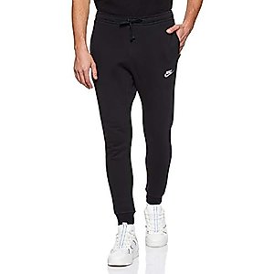 Nike Men's Sportswear Club Joggers, Black/White, Large