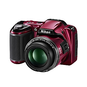 Nikon COOLPIX L810 16.1 MP Digital Camera with 26x Zoom NIKKOR ED Glass Lens and 3-inch LCD (Red) (OLD MODEL)