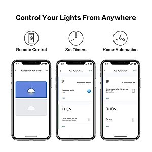Aqara Smart Light Switch (No Neutral, Double Rocker) Plus Aqara Wireless Mini Switch, Requires AQARA HUB, Zigbee Connection, Remote Control and Set Timer for Home Automation